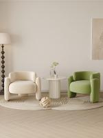 China Durable N Folded Hotel Lobby Furniture Curved Single Leisure Chair for sale