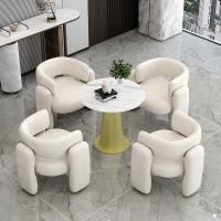 China Durable N Folded Hotel Lobby Furniture Curved Single Leisure Chair for sale