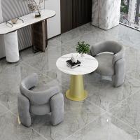 China Durable N Folded Hotel Lobby Furniture Curved Single Leisure Chair for sale