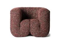 China 100*85*75 cm Hotel Lobby Furniture Fabric U Shaped Creative Single Leisure Chair for sale