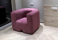 China 100*85*75 cm Hotel Lobby Furniture Fabric U Shaped Creative Single Leisure Chair for sale