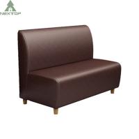 China Vintage Restaurant Leather Booth Sofa Chair Table Set For Coffee Shop Cafe Bar Hotel for sale