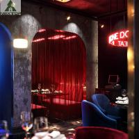 China Customization Pub Table Chairs Combination Metal Leisure Drinks Table Fabric Sofa Card Seat for sale