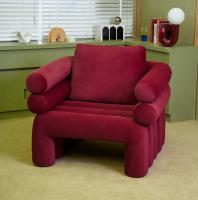 China Living Room Velvet Single Lounge Sofa Chair Italian Minimalist Hotel Furniture for sale