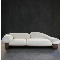 China Italian Minimalist Hotel Lobby Furniture Nordic Fabric Cloud Shape Light Luxury Curved Sofa for sale