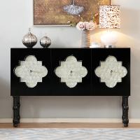 China Modern Living Room Cabinets Custom American Solid Wood Shell Decorative Cabinet for sale