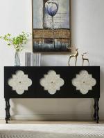 China Modern Living Room Cabinets Custom American Solid Wood Shell Decorative Cabinet for sale
