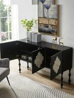 China Modern Living Room Cabinets Custom American Solid Wood Shell Decorative Cabinet for sale