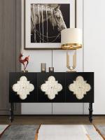 China Modern Living Room Cabinets Custom American Solid Wood Shell Decorative Cabinet for sale