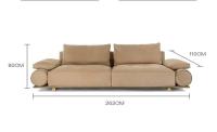 China Italian Visionnaire Villa Living Room Fabric Sofa Environmentally Friendly for sale