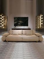 China Italian Visionnaire Villa Living Room Fabric Sofa Environmentally Friendly for sale