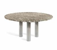 China Luxury Hotel Restaurant Furniture Water Wave Pattern Round Dining Table for sale