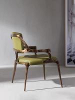 China 5 Star Hotel Restaurant Furniture Solid Metal Backrest Dining Leather Lounge Chair for sale