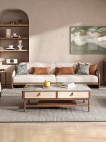 China Multi Functional Hotel Lobby Furniture Nordic Simple Solid Wood Fabric Sofa for sale