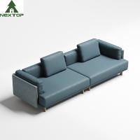 China Italian Modern L Shape Corner Sofa Set Furniture For Lobby Living Room for sale