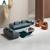China Italian Modern L Shape Corner Sofa Set Furniture For Lobby Living Room for sale