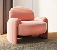 China Nordic Minimalist Hotel Lobby Furniture  Home Velvet Lazy Single Lounge Chair for sale