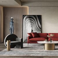 China Fashion Creative Hotel Lobby Furniture Reception Velvet Metal Lounge Chair for sale