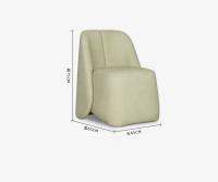 China Minimalist 5 Star Hotel Lobby Furniture Velvet Single Lazy Sofa Chair for sale