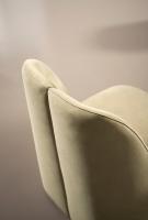 China Minimalist 5 Star Hotel Lobby Furniture Velvet Single Lazy Sofa Chair for sale