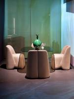 China Minimalist 5 Star Hotel Lobby Furniture Velvet Single Lazy Sofa Chair for sale
