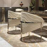 China Light Luxury Dining Chair Modern Armchair Leisure  Living Room Chair for sale