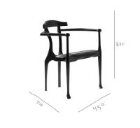 China Italian Style Minimalist Hotel Restaurant Furniture Genuine Leather Solid Wood Dining Chair for sale