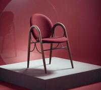 China Customized Size Hotel Restaurant Furniture  Metal Solid Wood Fabric Dining Chair for sale