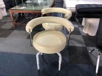 China Nordic Hotel Restaurant Furniture Metal Rotatable Leather Comfortable Backrest Dining Chair for sale
