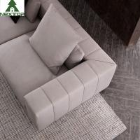 China OEM Hotel Lobby Furniture Modular Sofa Set Leather Fabric Straight Sofa Living Room for sale
