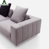China OEM Hotel Lobby Furniture Modular Sofa Set Leather Fabric Straight Sofa Living Room for sale