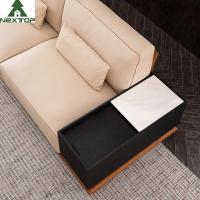 China Modern Interior L Shape Sofa Set Luxury Leather Hotel Lobby Office Area for sale