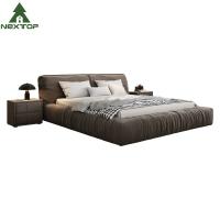 China Tech Velvet Soft Sponge Queen And King Size Bed For Hotel Bedroom for sale