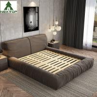 China Tech Velvet Soft Sponge Queen And King Size Bed For Hotel Bedroom for sale