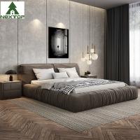 China Tech Velvet Soft Sponge Queen And King Size Bed For Hotel Bedroom for sale