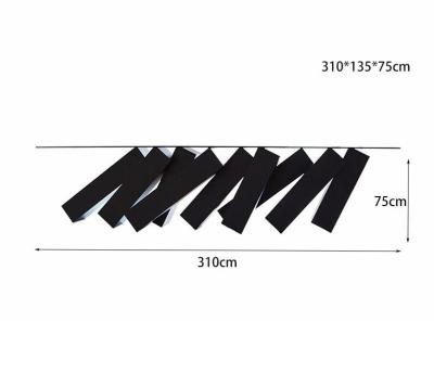 China Novel Style Fashion Square Long Dining Table Acrylic Personality Base Design for sale
