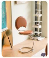 China Stainless Steel Frame Leather Dining Chair Nordic Minimalist Creative for sale