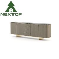 China Metal Solid Wood Silver Luxury Sideboard Cabinets For Dining Room Living Room for sale