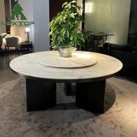 China Modern Kitchen White Dining Table And Green Chairs Swivel Round Dining Table for sale
