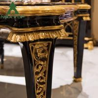 China British Royal Style Dining Table Set 6 Seater Luxury Wooden Dining Table Sets for sale