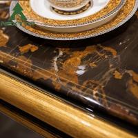 China British Royal Style Dining Table Set 6 Seater Luxury Wooden Dining Table Sets for sale
