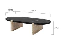 China Nordic Modern Hotel Furniture Natural Stone Coffee Table for sale