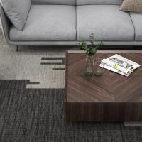 China Black Walnut Coffee Table Nordic Light Luxury Square Tea Table For Lobby Office for sale