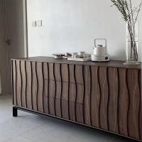 China Black Walnut High End Storage Cabinet Dining Sideboard Antique Vintage Style for sale