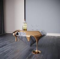 China Multi Colour Fiberglass Coffee Table Unique Italian Design Diamond Lava Shape for sale