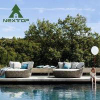 China Bedroom Garden Line Daybed Lounger Bed Outdoor Furniture Rattan Bed for sale
