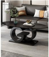 China Minimalist Italian Creative Oval Marble Top Coffee Table Customized Size for sale