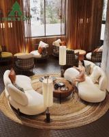 China OEM ODM Hotel Lobby Furniture Exquisite Waiting Area Negotiation Sofa Set for sale