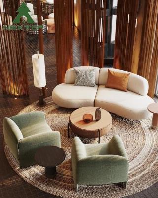 China OEM ODM Hotel Lobby Furniture Exquisite Waiting Area Negotiation Sofa Set for sale