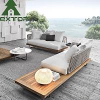China Rope Outdoor Poolside Sectional Sofa Set Large Bulk Luxury Garden Sets for sale